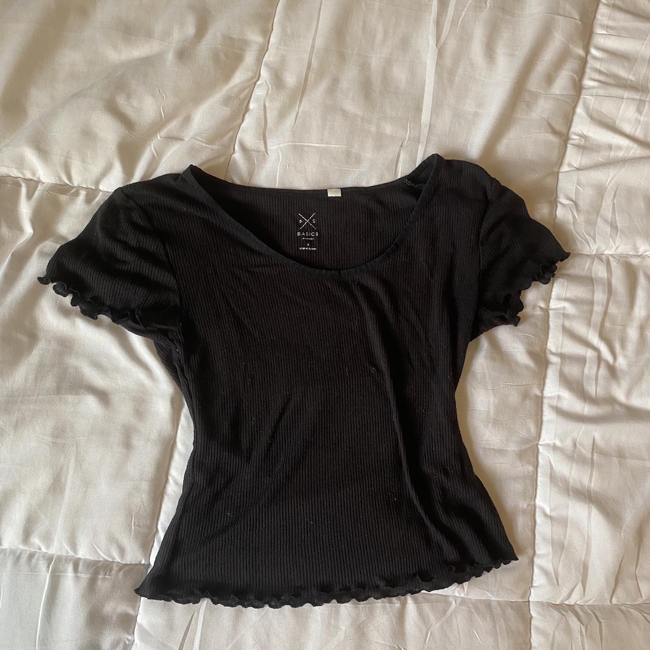 super cute black basic top from pacsun adorable... - Depop
