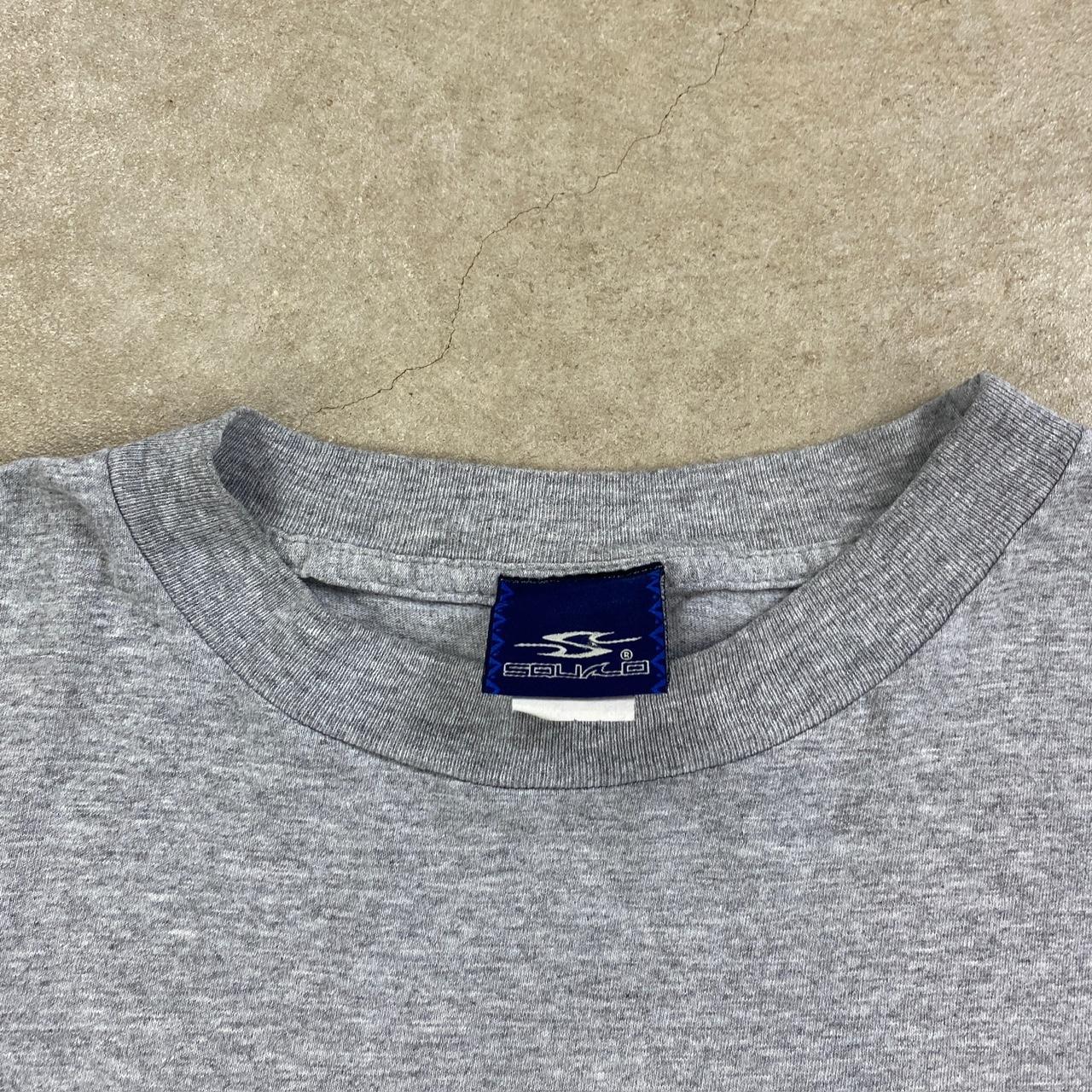 Vintage 90s Gray Squalo Surf Company Tee Shirt Fits... - Depop