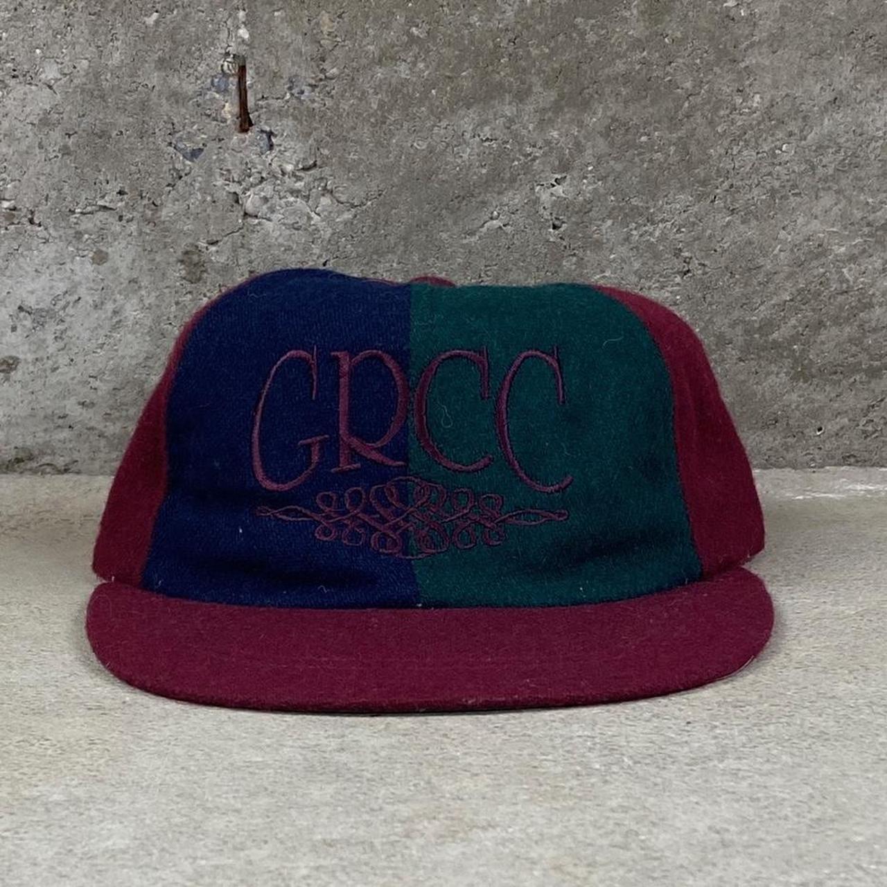 Vintage 90s Wool GRCC Color Block Strap Back... | Depop