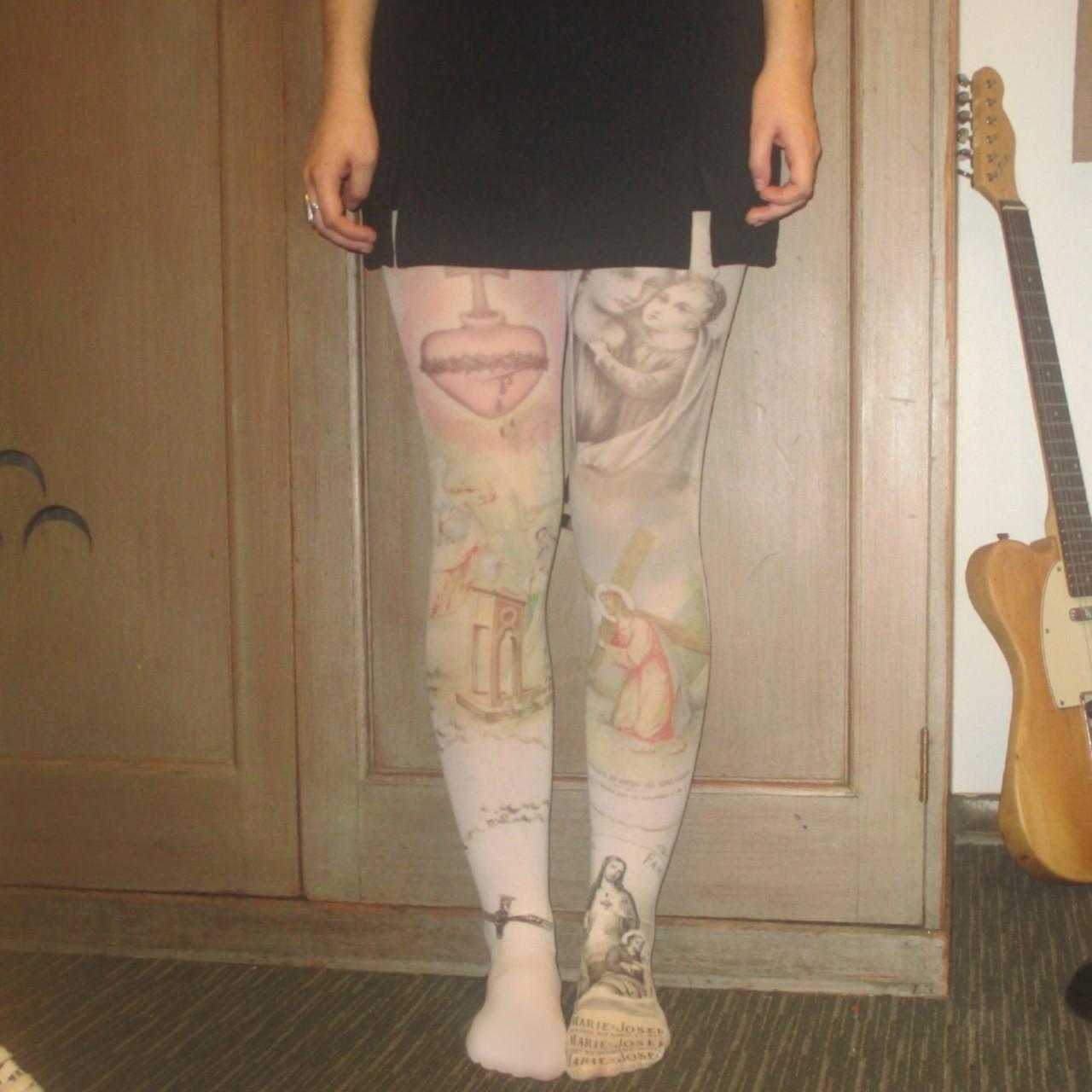 biblical tights💒 "one size" tights, fits... - Depop