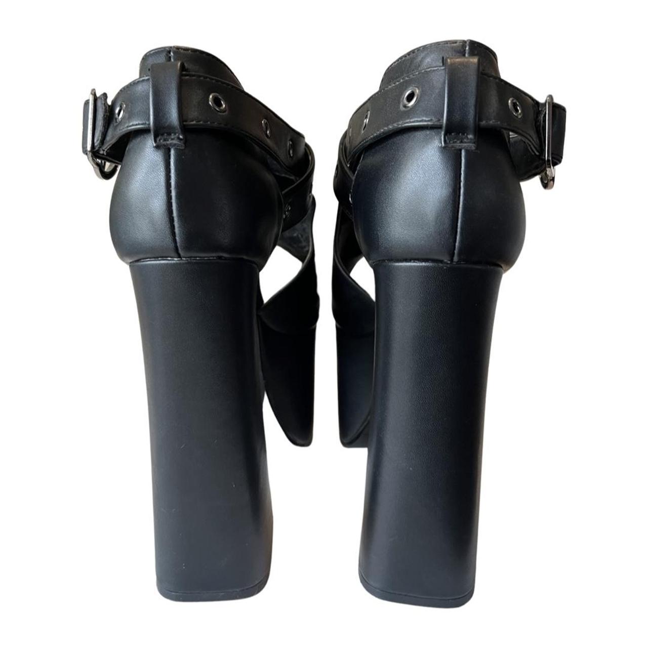 Killstar platforms with pentagram zipper 6.5” heel... - Depop