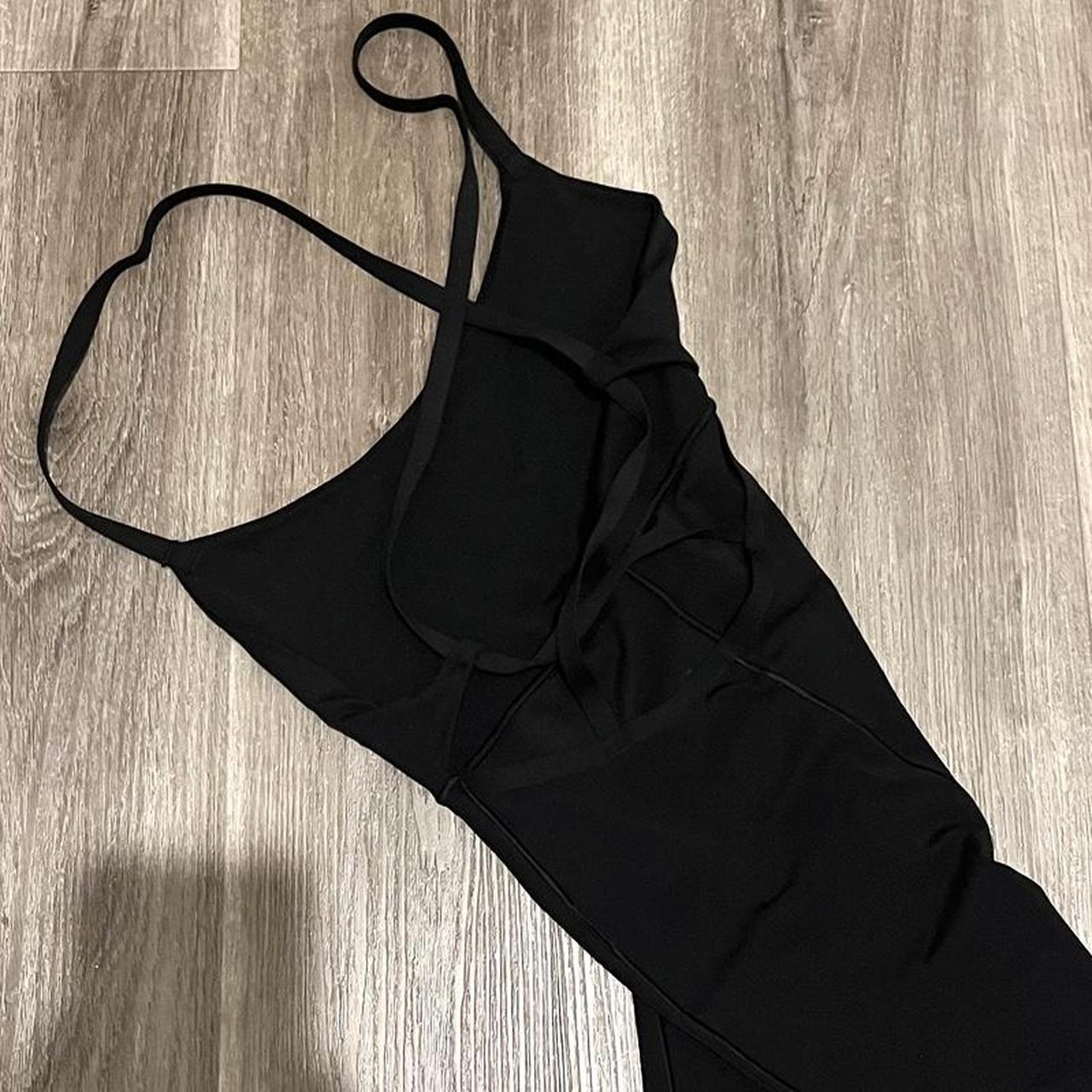 Criss cross open back workout jumpsuit. #workout... - Depop