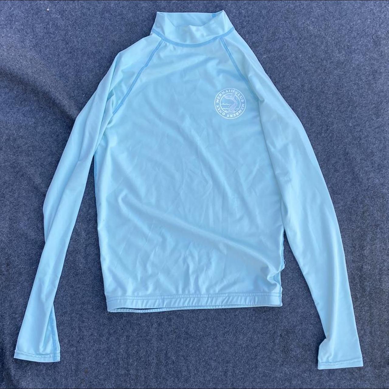 Billabong mint green rash vest 12 years but... - Depop