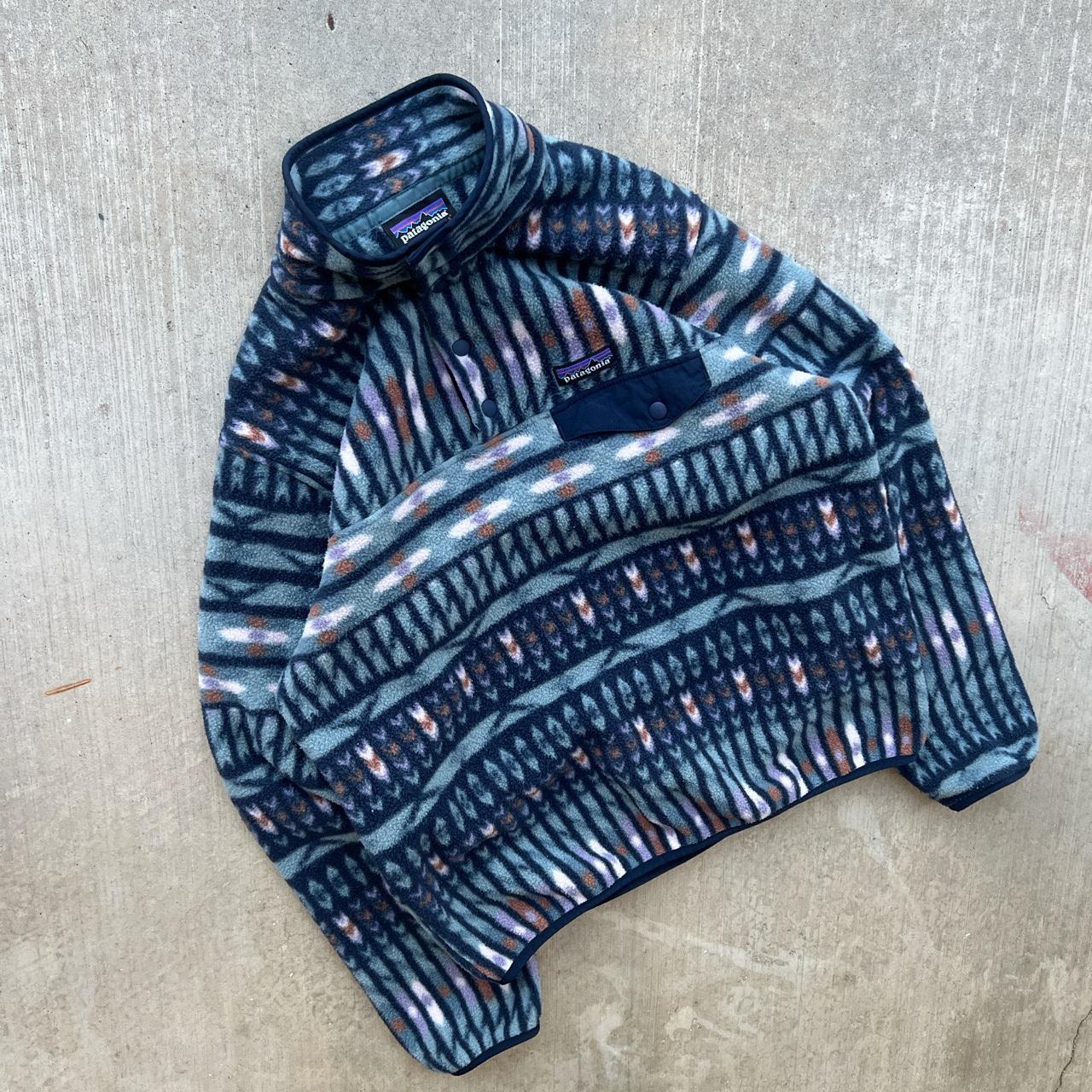 Vintage Patagonia Aztec synchilla Size S no... - Depop
