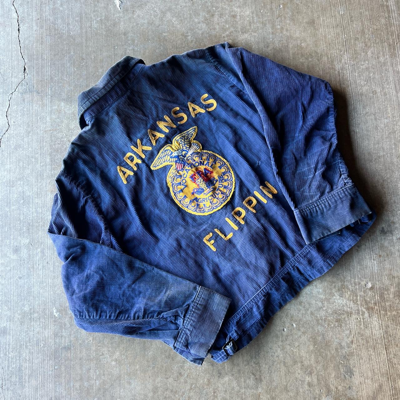 vintage 60’s chain stitch Arkansas ffa jacket Size L... - Depop
