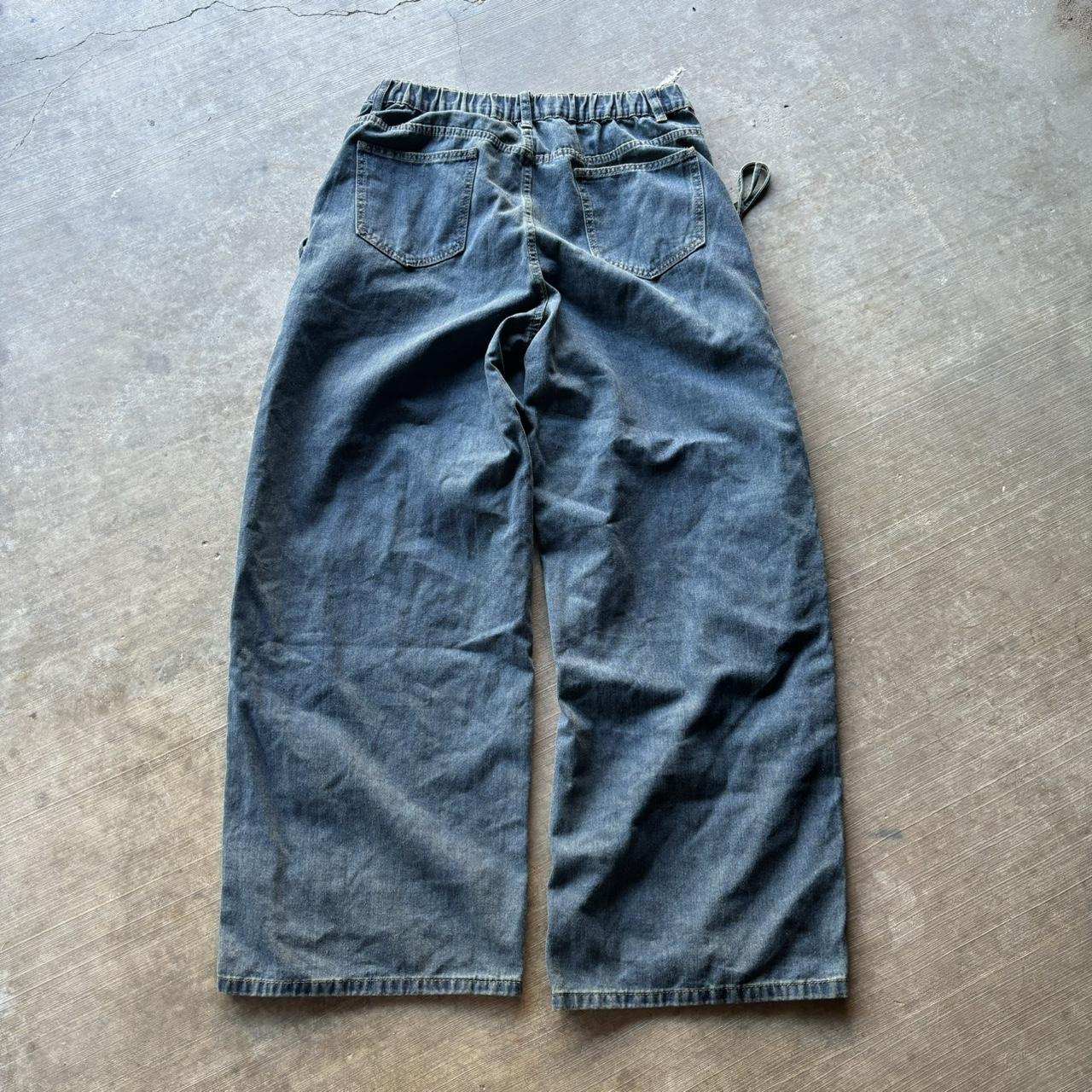 Vintage 90’s insanely baggy skater rave jeans size... - Depop