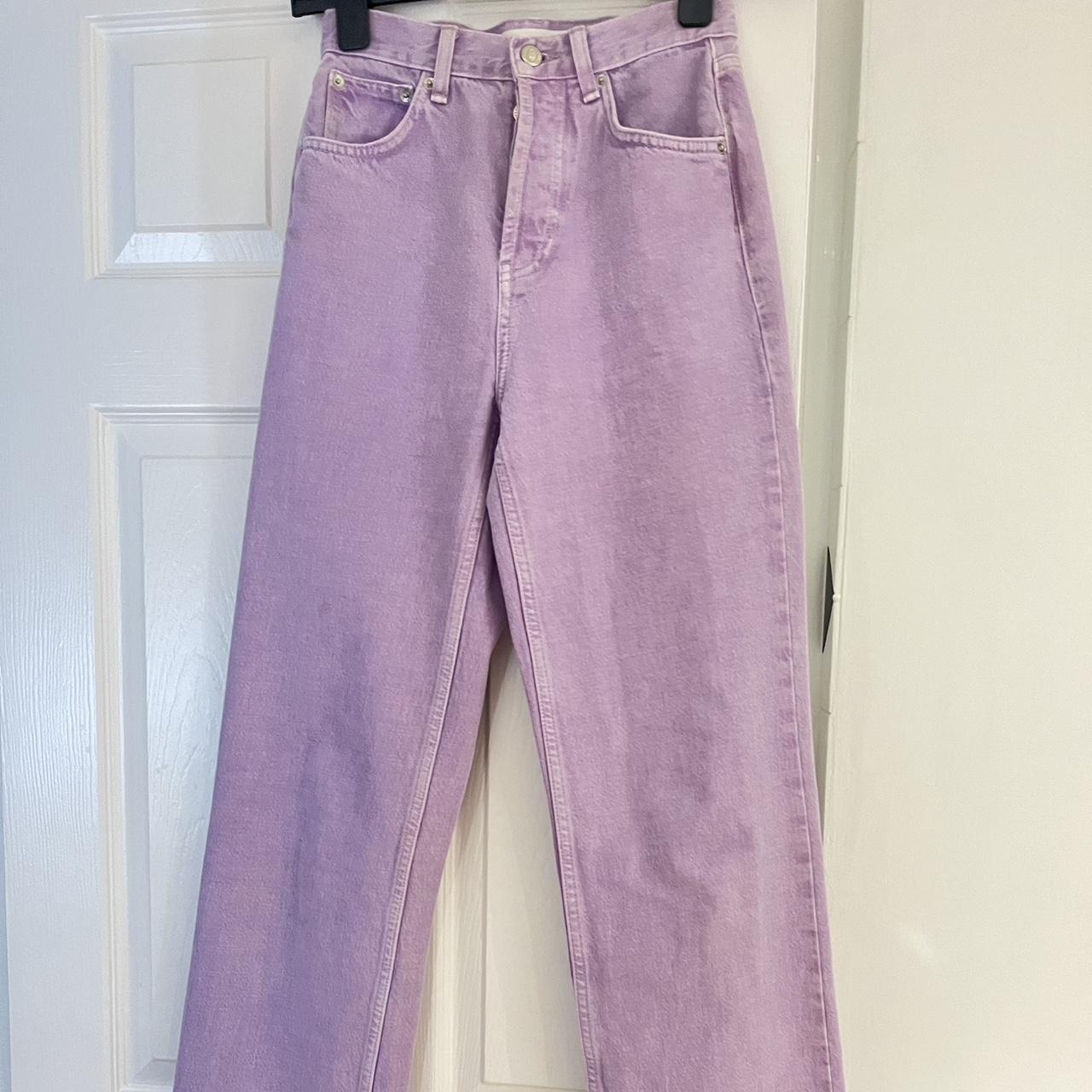 Purple straight leg jeans Joni jeans- w25 L32... - Depop