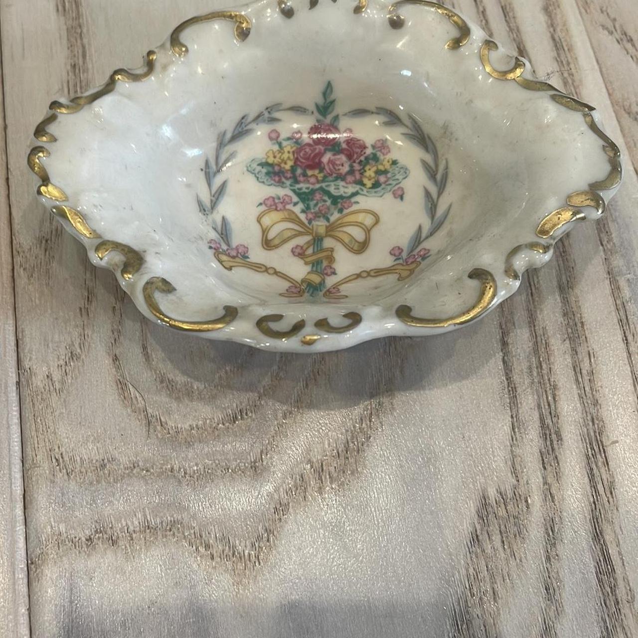 Concorde China porcelain dish with gold trim,... | Depop