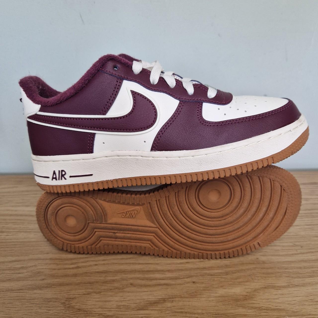 Nike Air Force 1 Low Maroon Gum DQ5972-100 Size: 5... - Depop