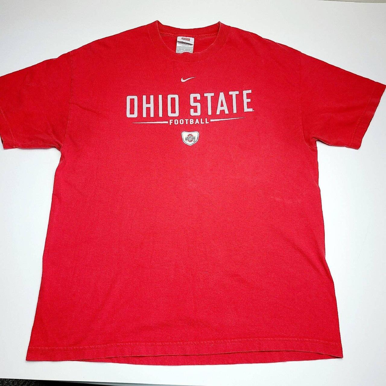 Vintage Nike Ohio State Buckeyes Red T-Shirt Men’s... - Depop
