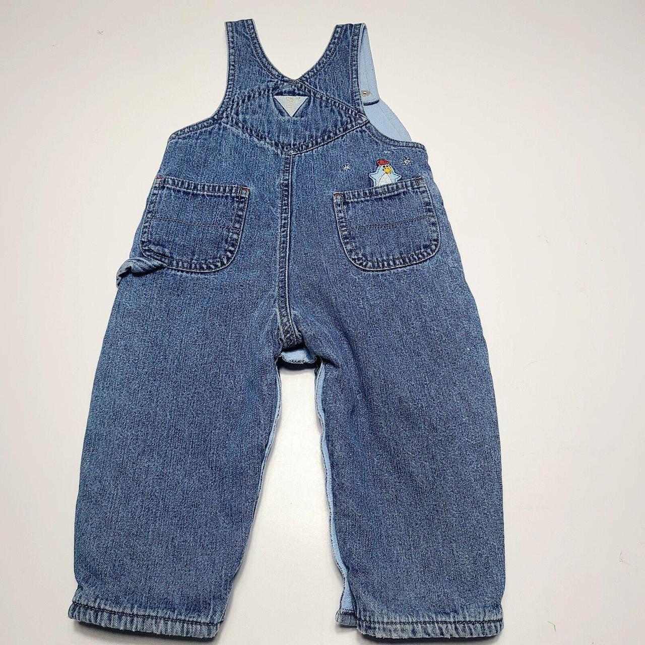 Vintage Oshkosh Baby 12 Months Fleece Lined Overalls... - Depop
