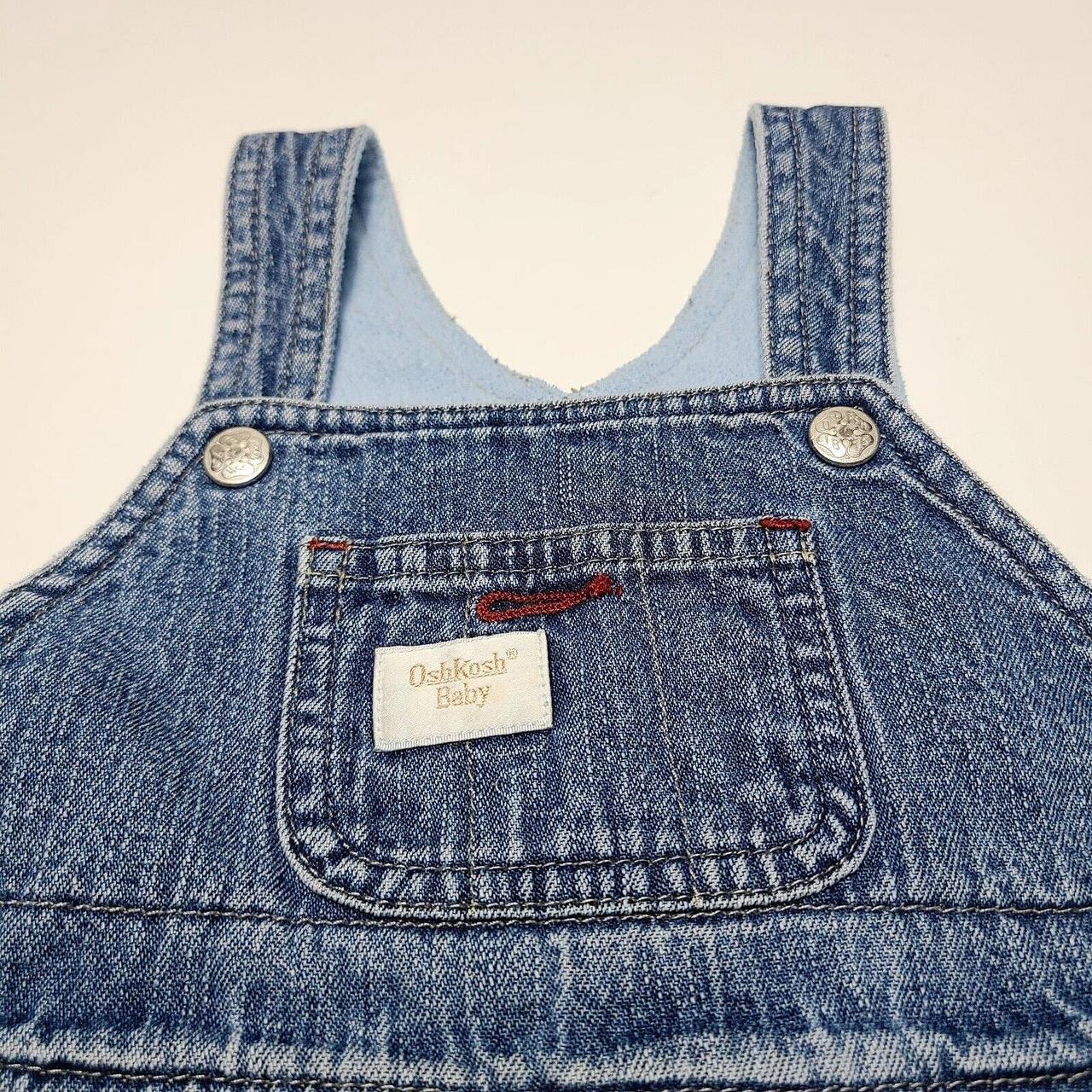 Vintage Oshkosh Baby 12 Months Fleece Lined Overalls... - Depop