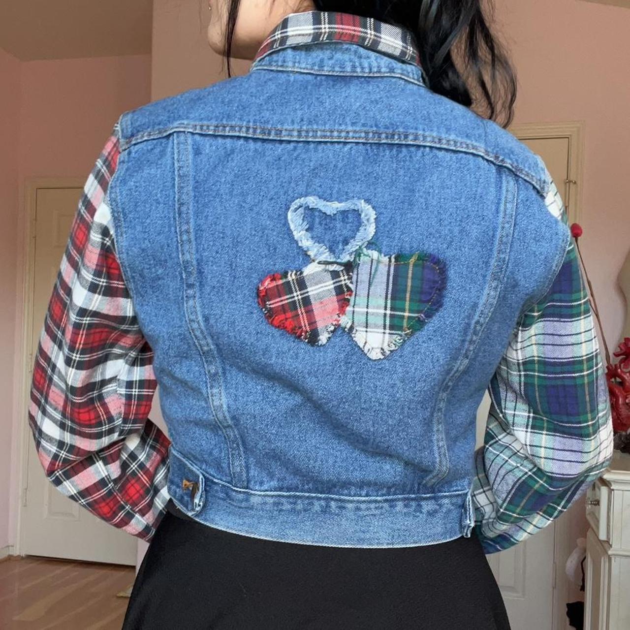 ♥️ Vintage Kidcore Retro Grunge Jacket Denim cropped... | Depop