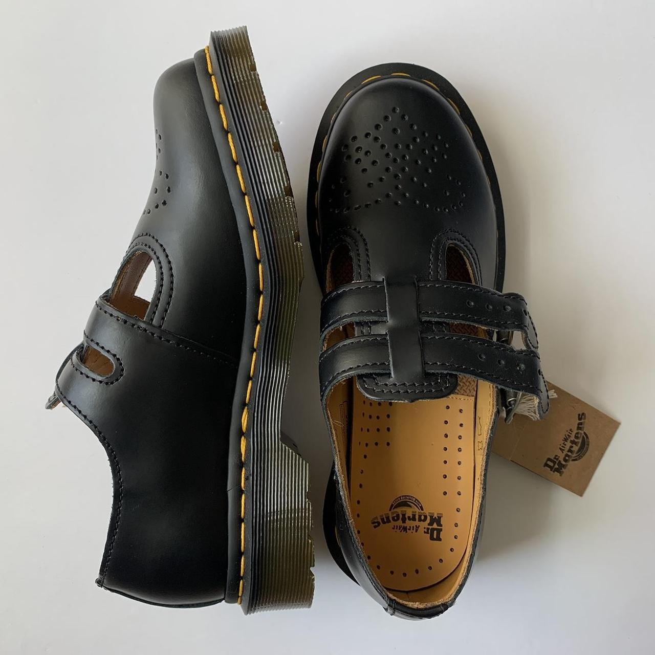 Doc Martens Mary Jane Shoes Black 8065 smooth black... | Depop