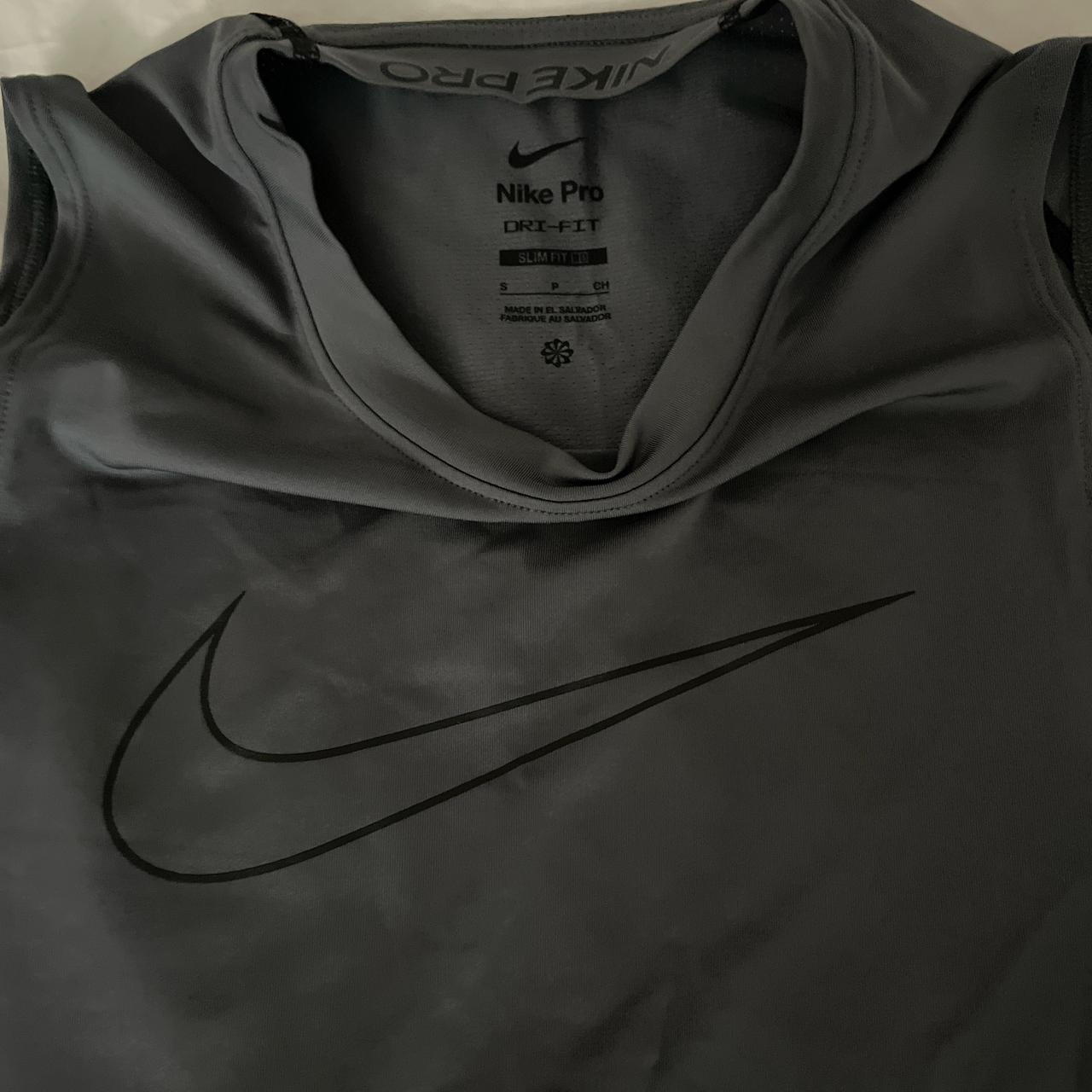 Grey Nike Compression Shirt Brand: Nike Size: S -... - Depop