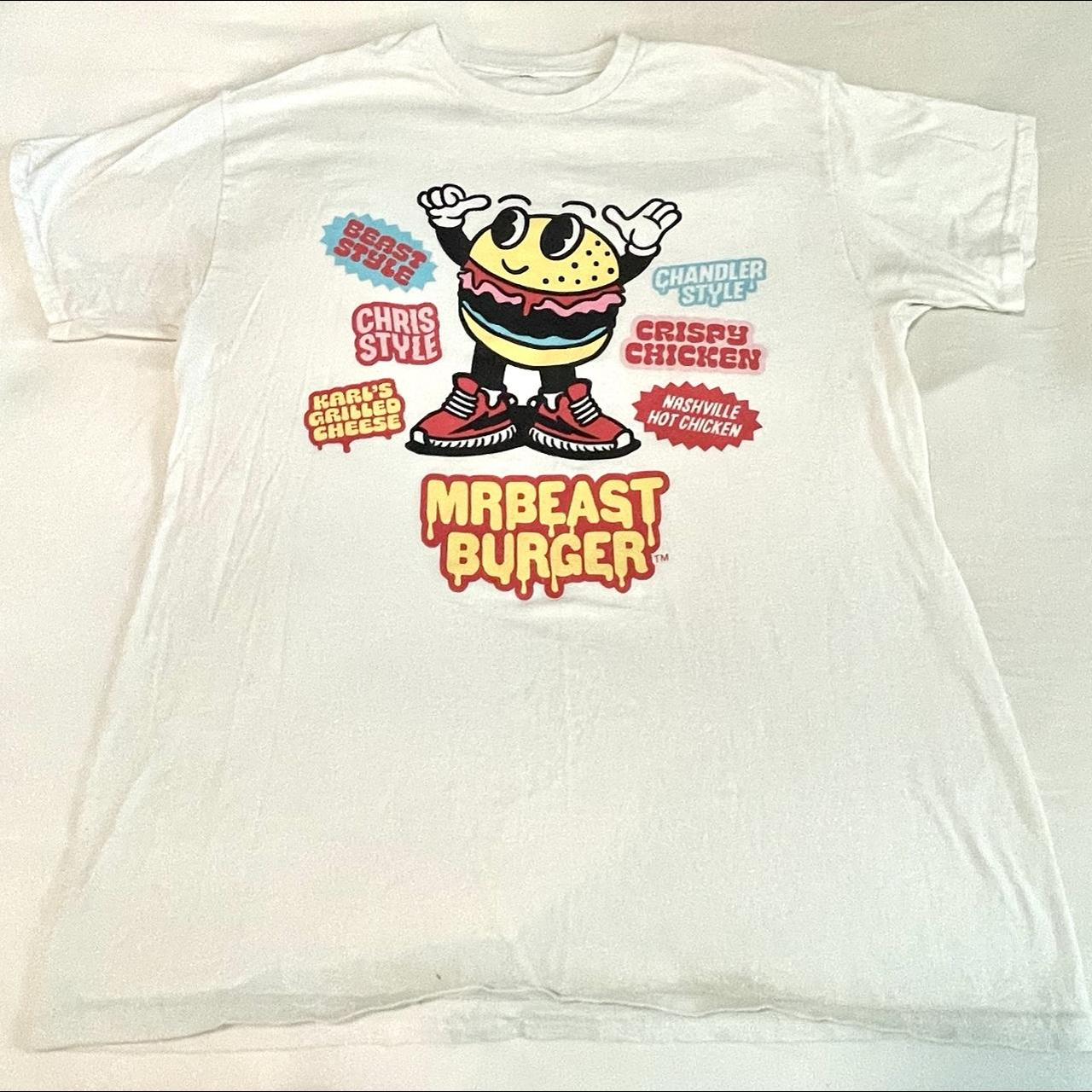 Official Mr Beast Burger character tee, unisex,... - Depop