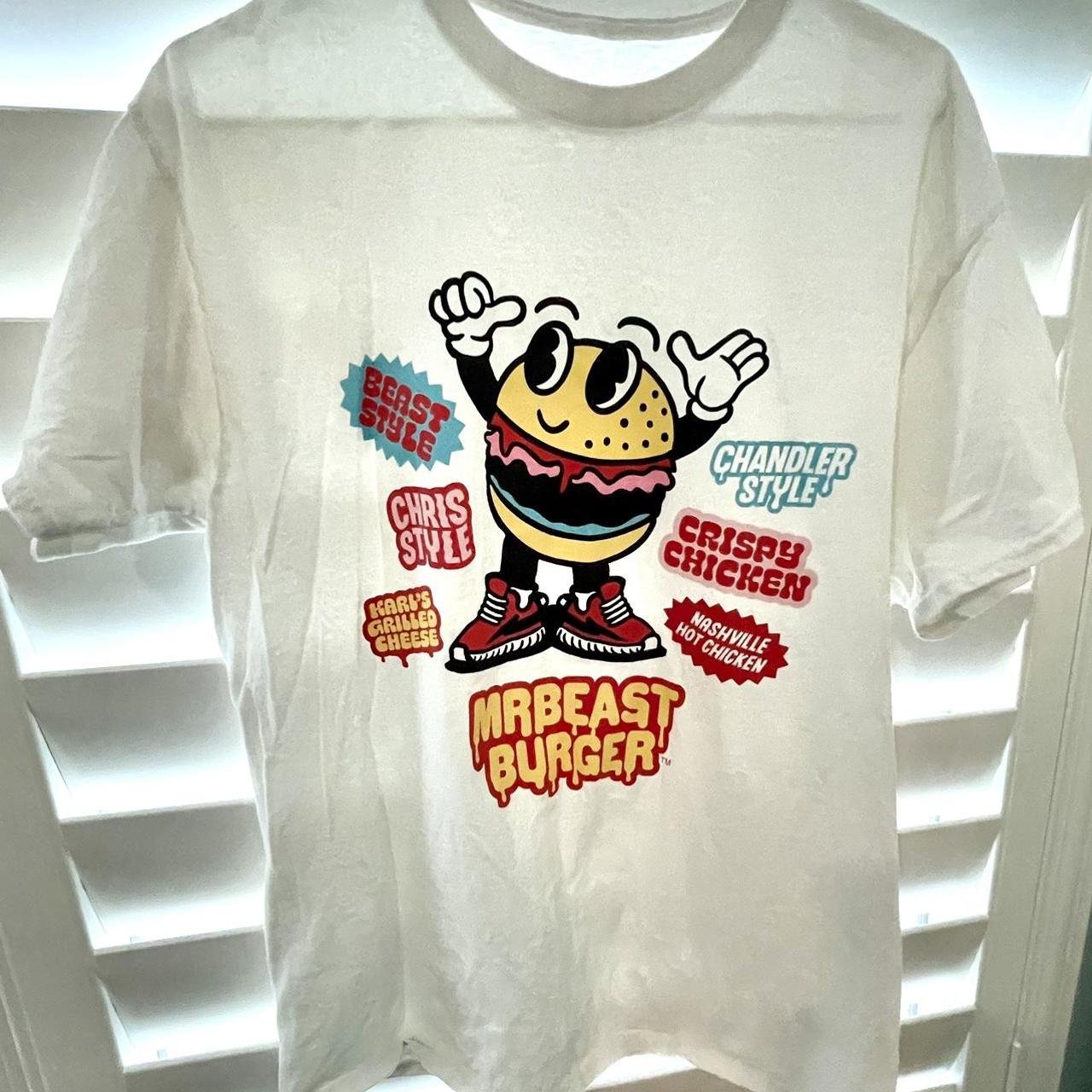 Official Mr Beast Burger character tee, unisex,... - Depop