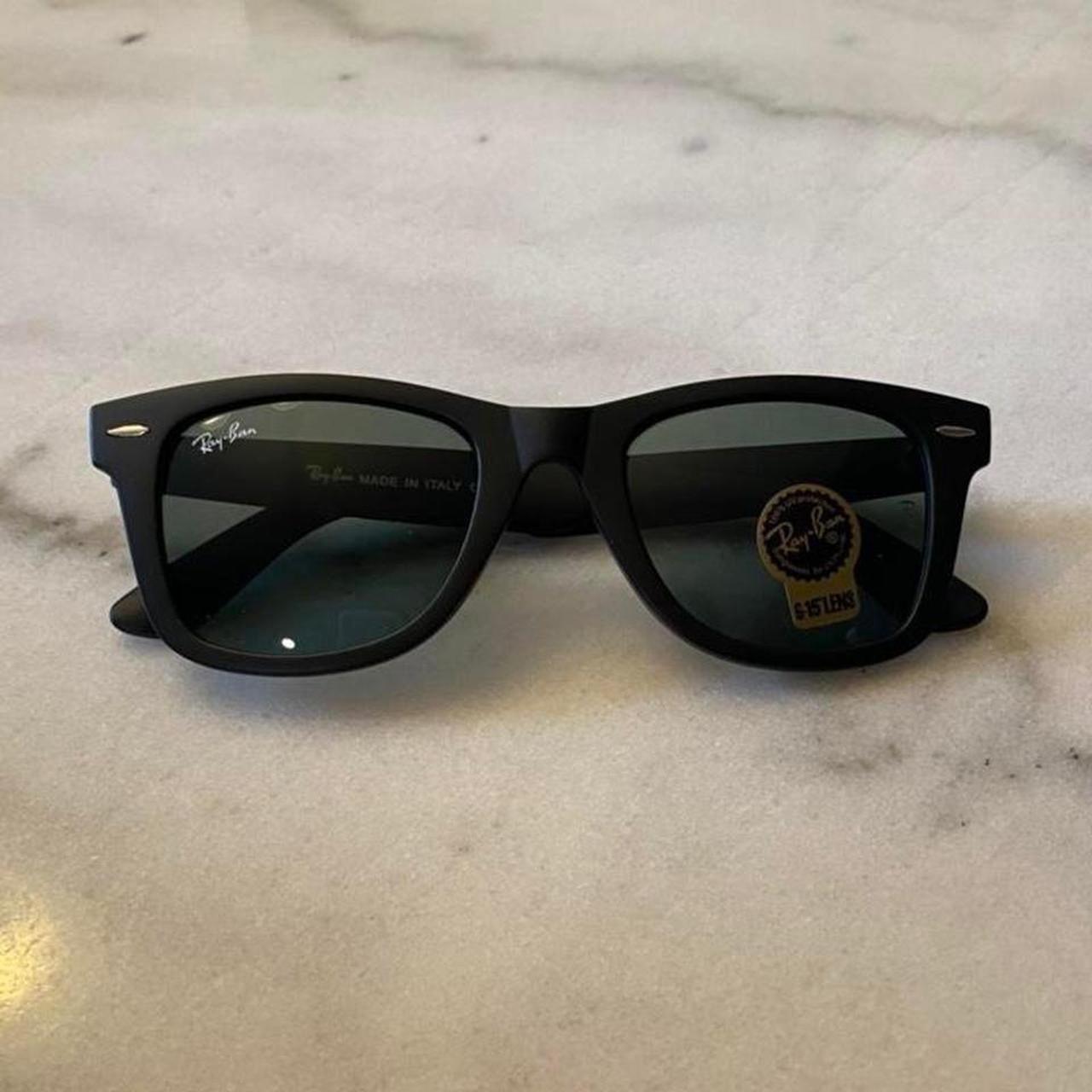 Ray-Ban Wayfarer Matte Black New Unisex... - Depop