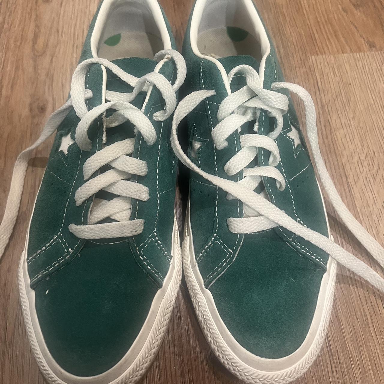 Tyler, the creator custom green converse. Sooo cute... - Depop