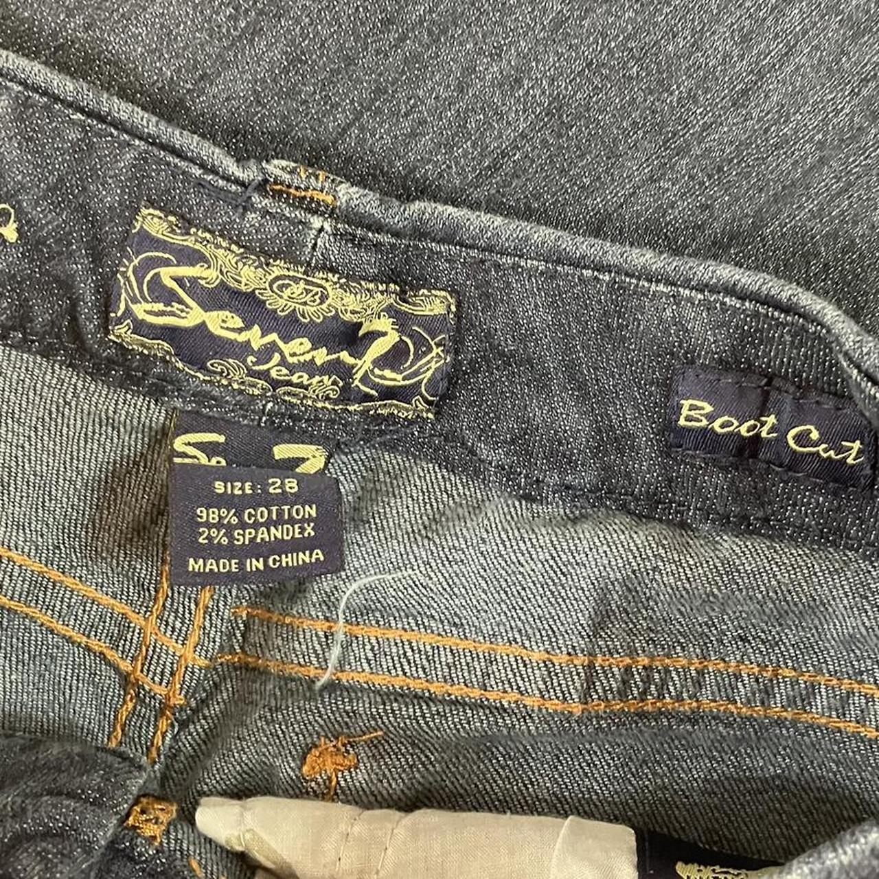 Seven Jeans denim maxi skirt Amazing dark wash... - Depop