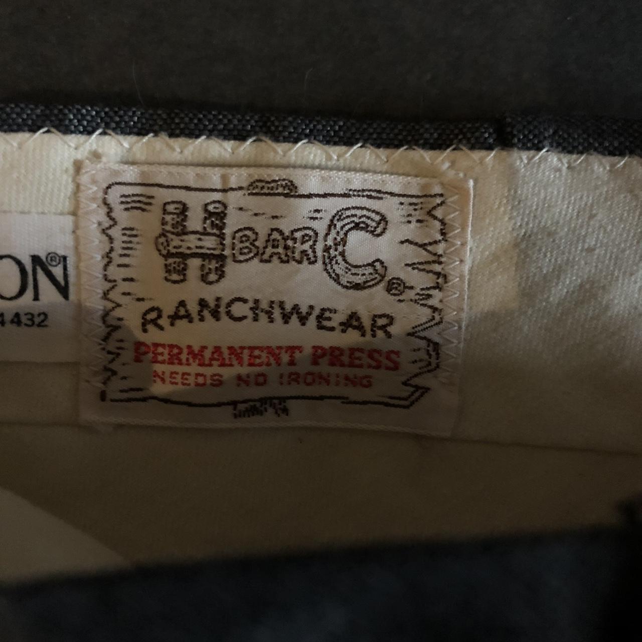 1960s 60s h bar c pearl snap dress pants - Depop