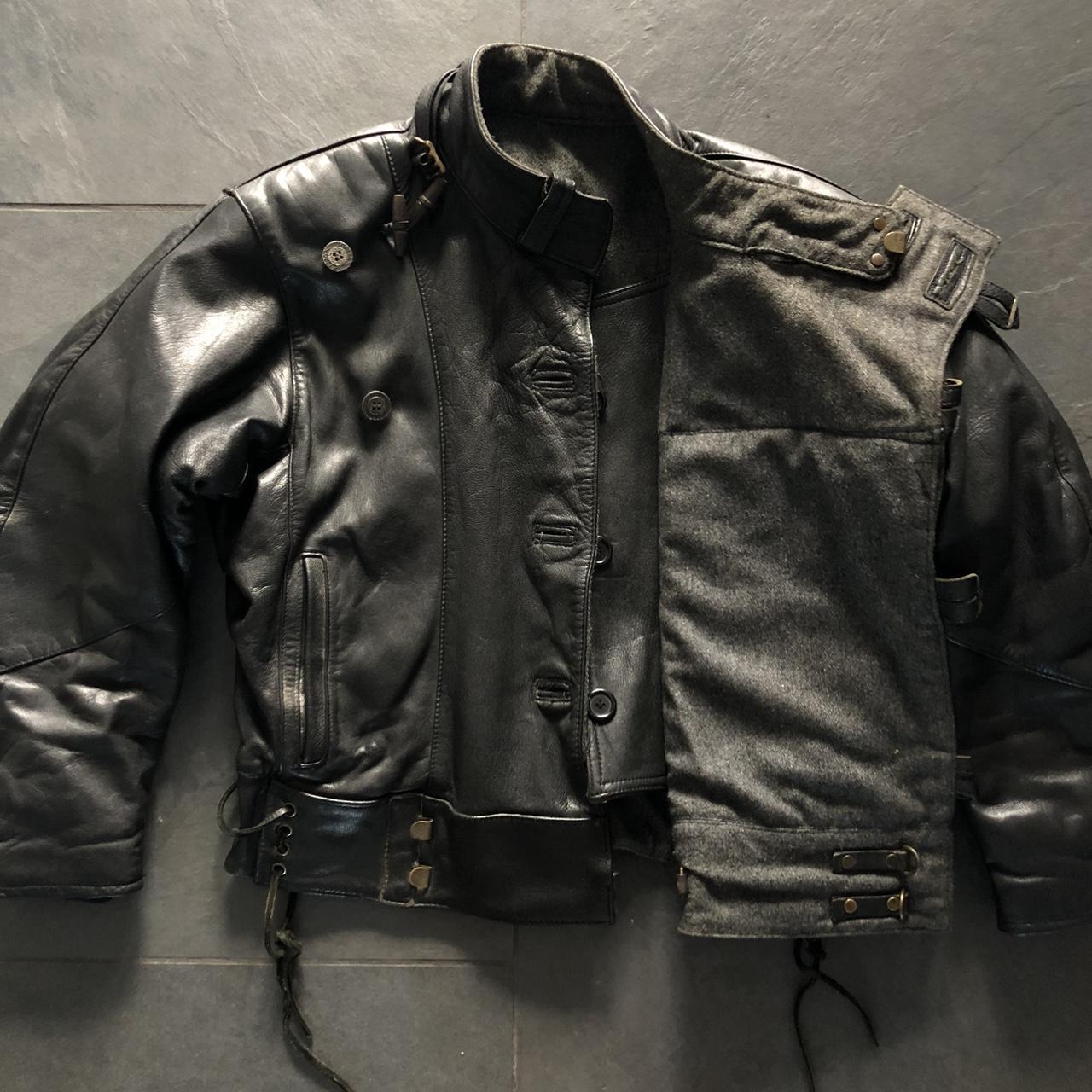 1960s - 1970s swedish leather motorcycle jacket a... - Depop