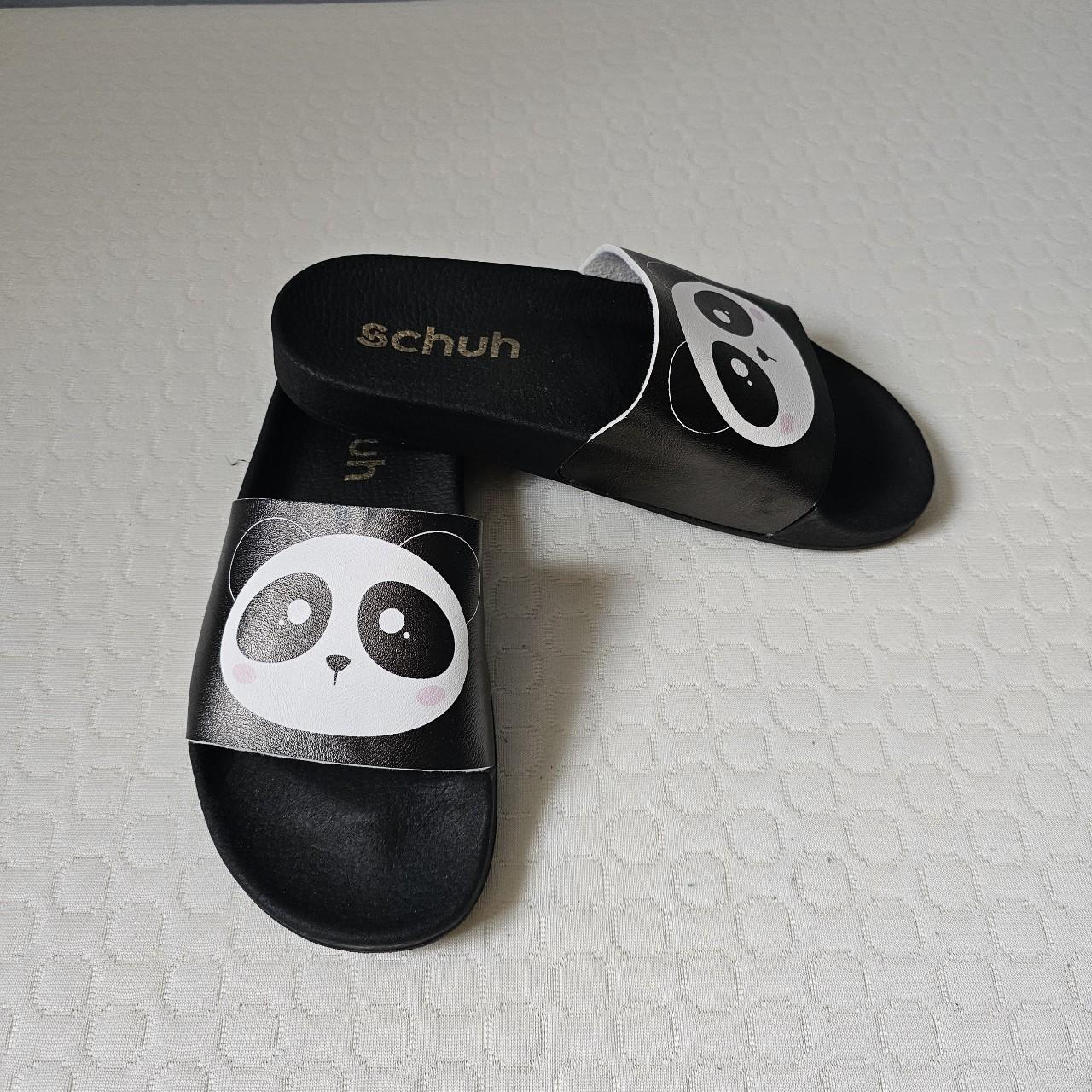 Panda slippers. Never worn - Depop