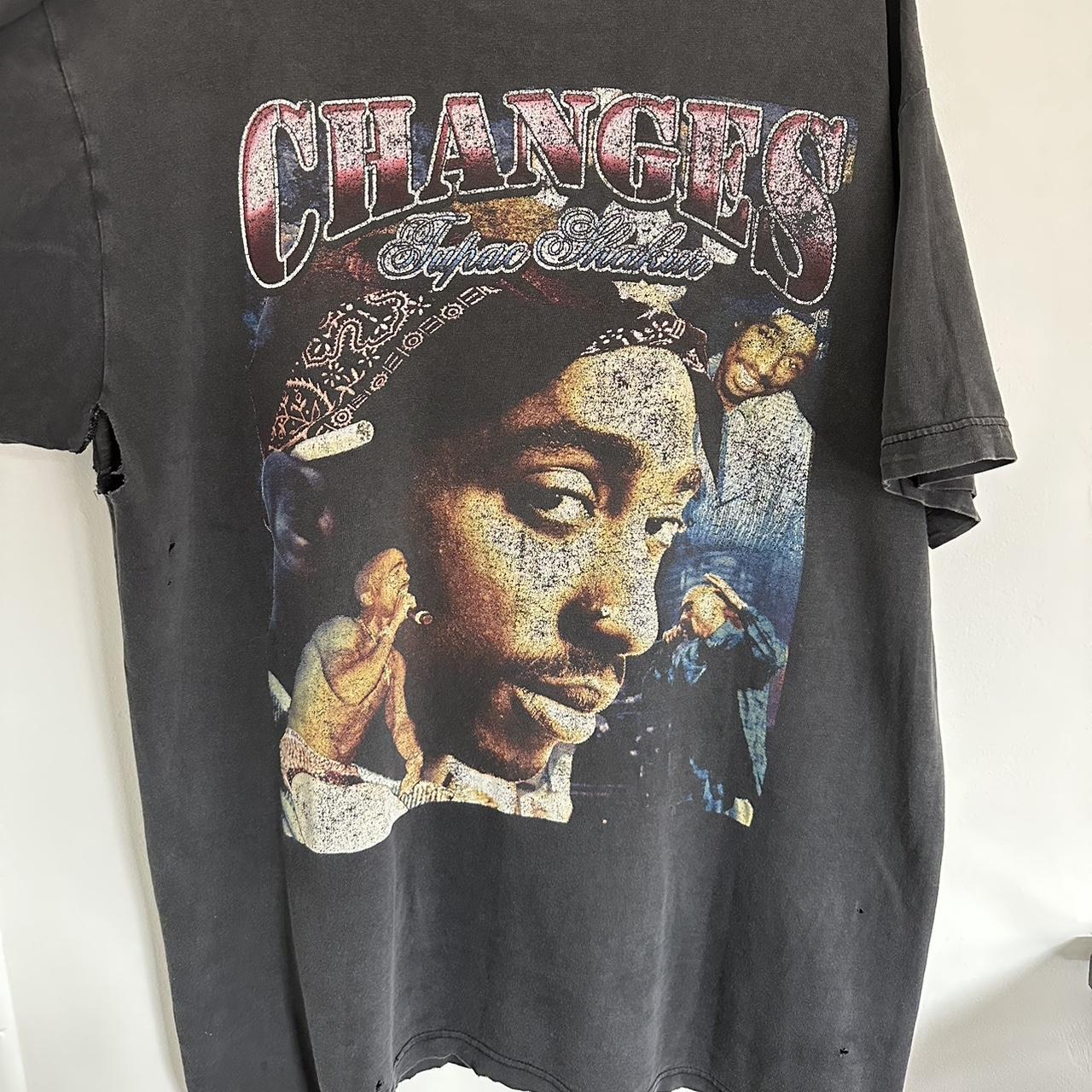 Tupac Shakur 2Pac Changes Vintage Tee From 1998... - Depop