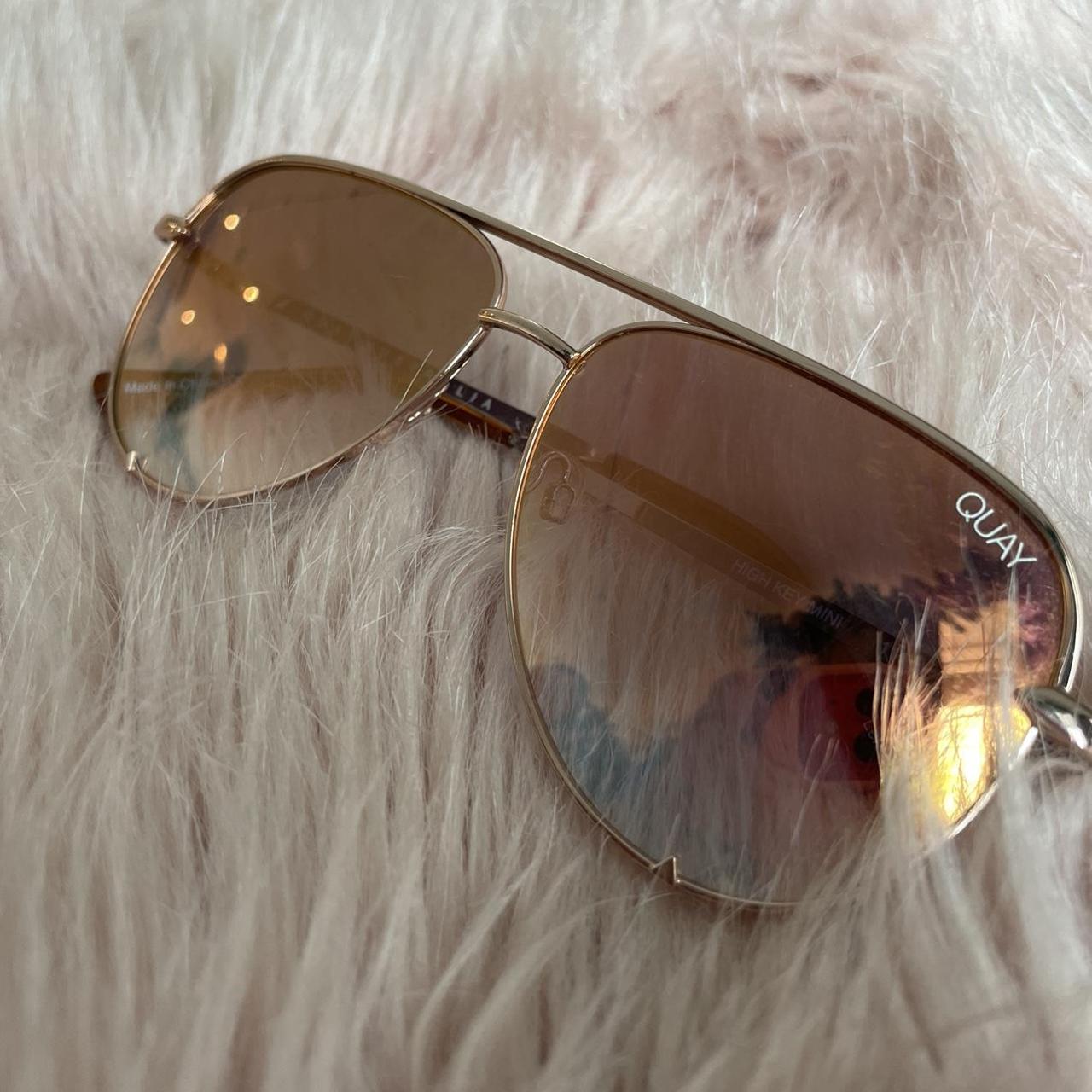 Quay Australia Sunglasses With A Pink And Yellow Depop