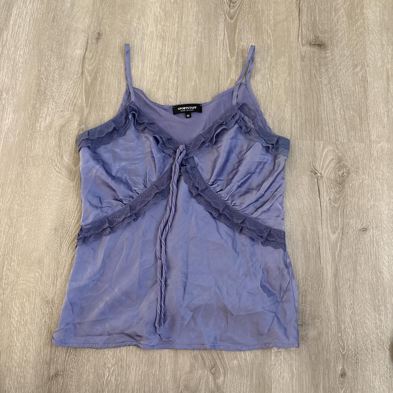 RARE one of a kind made in Italy Lilac cami top with... | Depop