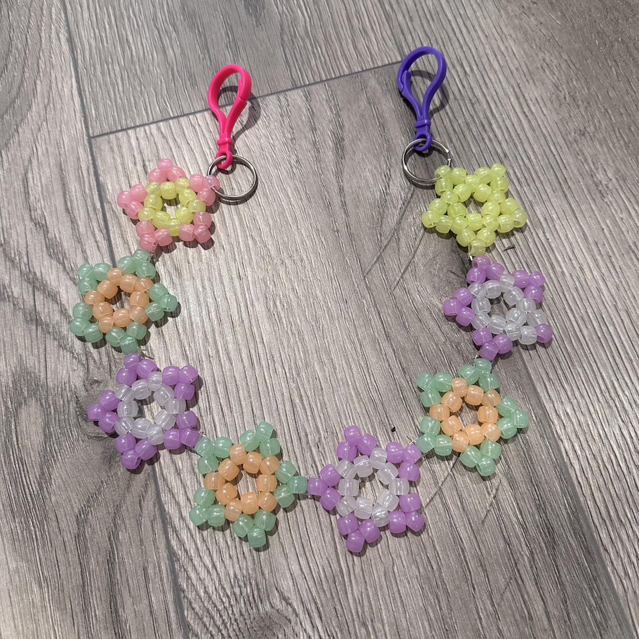 Handmade kandi belt chain. Made with glow in the... - Depop