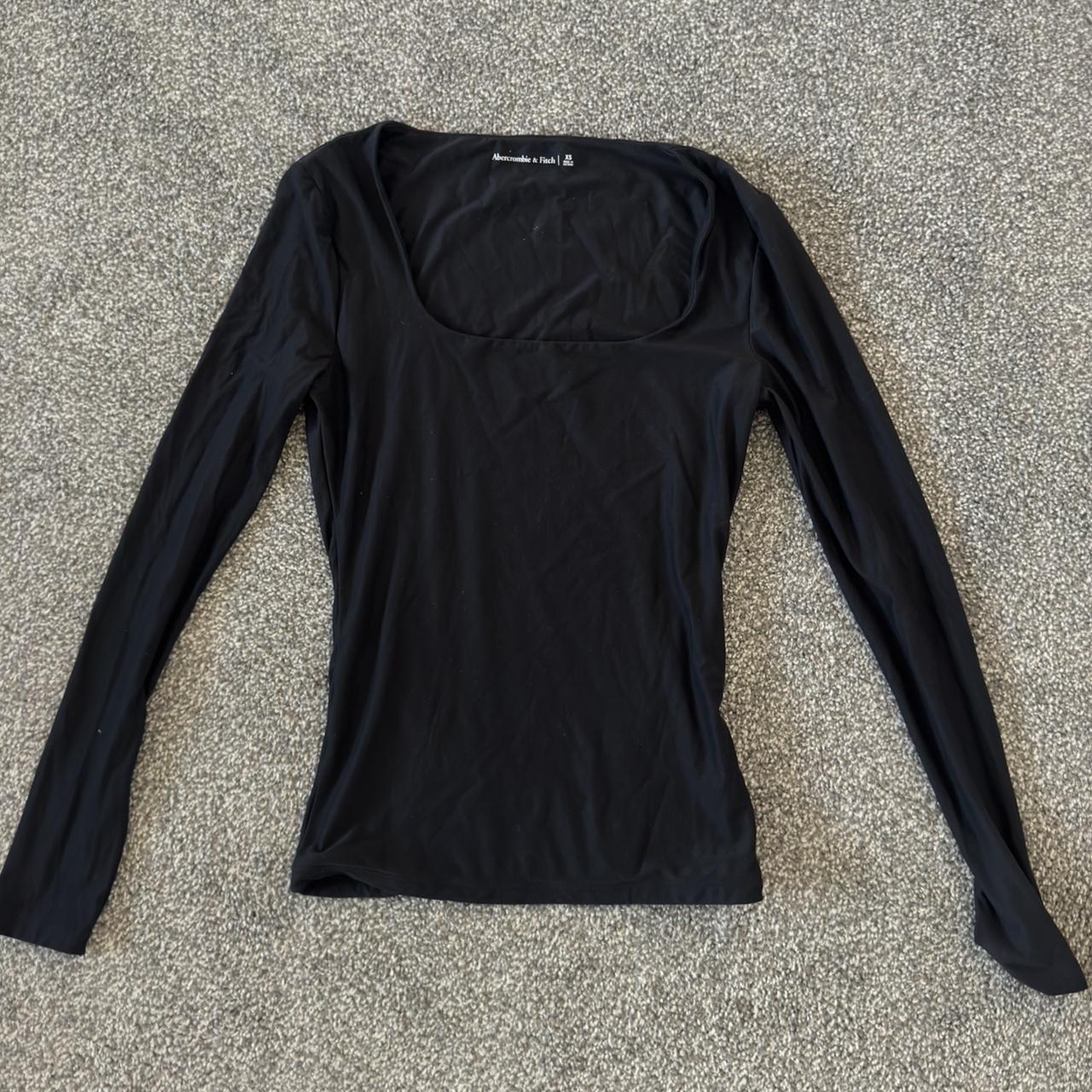 Abercrombie & Fitch Soft Matte Seamless Long-Sleeve... | Depop