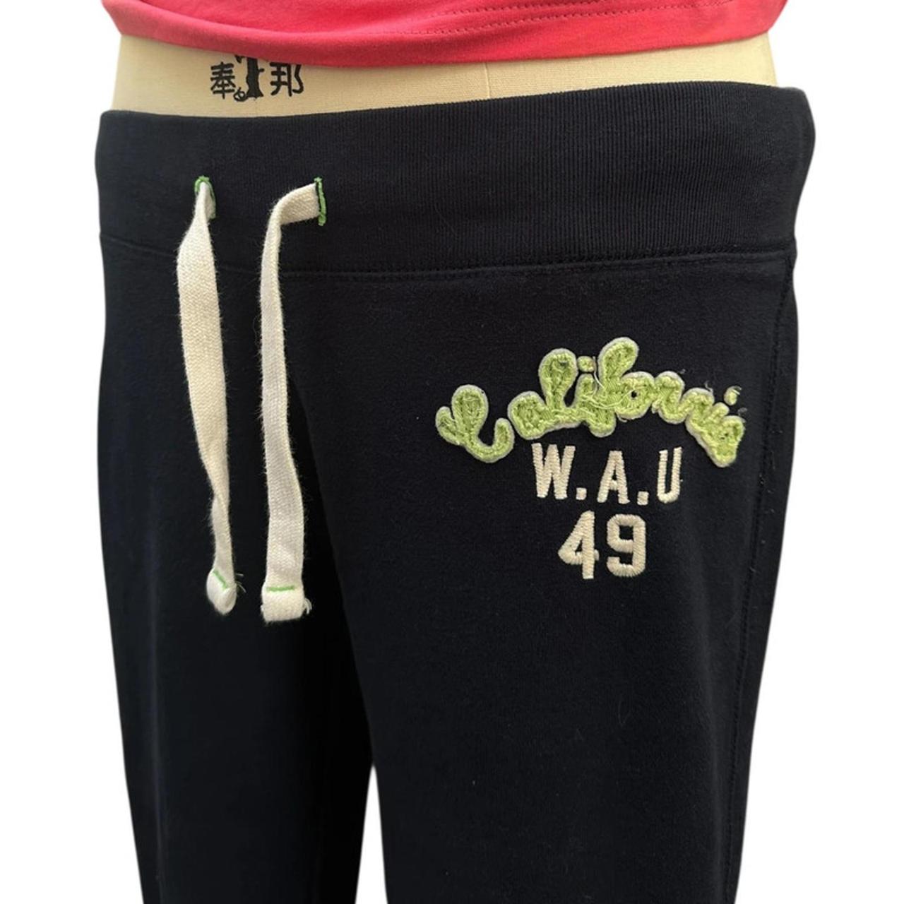 2000s sporty grunge who.au navy embroidered slogan... | Depop