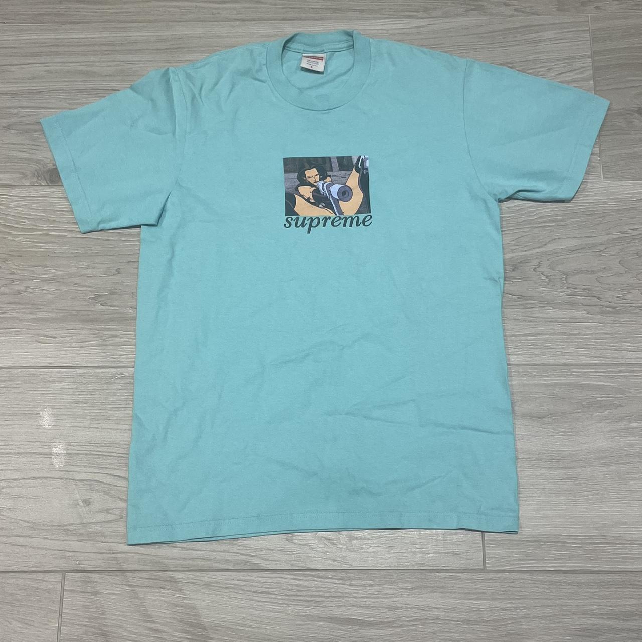 Supreme Men's Blue T-shirt | Depop