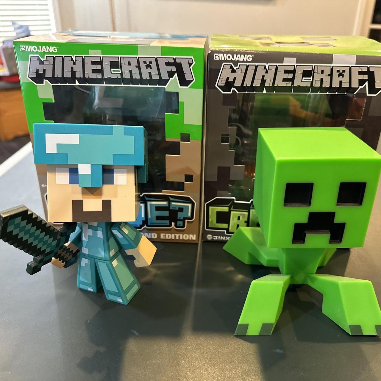 New in boxes! Minecraft figures diamond armor sword... - Depop