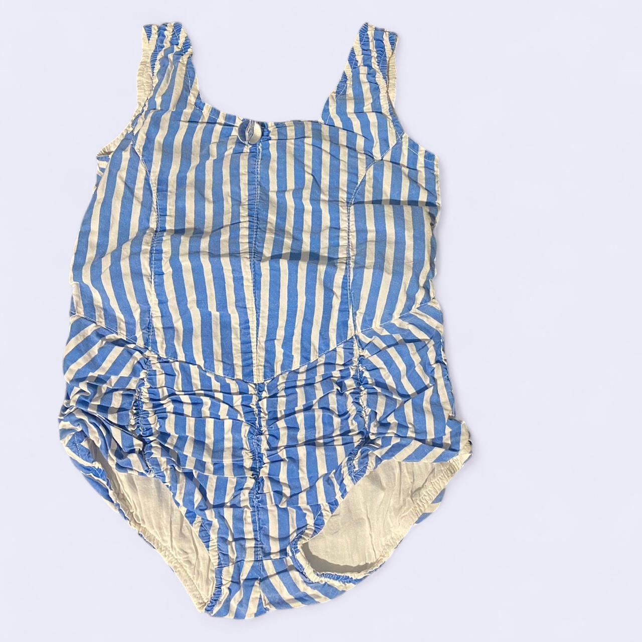 Wovenplay Kids Lola Playsuit/sunsuit In blue stripe... | Depop