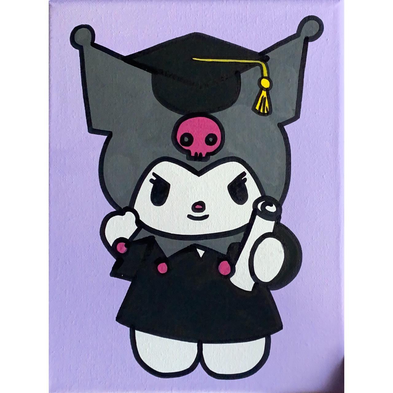 Selling “Kuromi Graduation” -8x10in - cute decor... - Depop