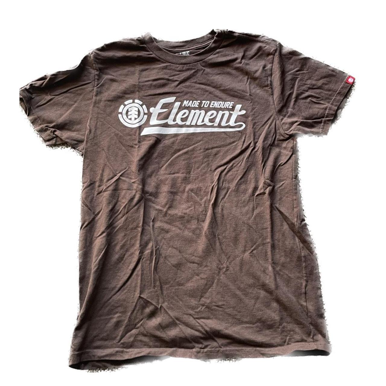 Element Tee #Depop#Tee#Brown#Element - Depop