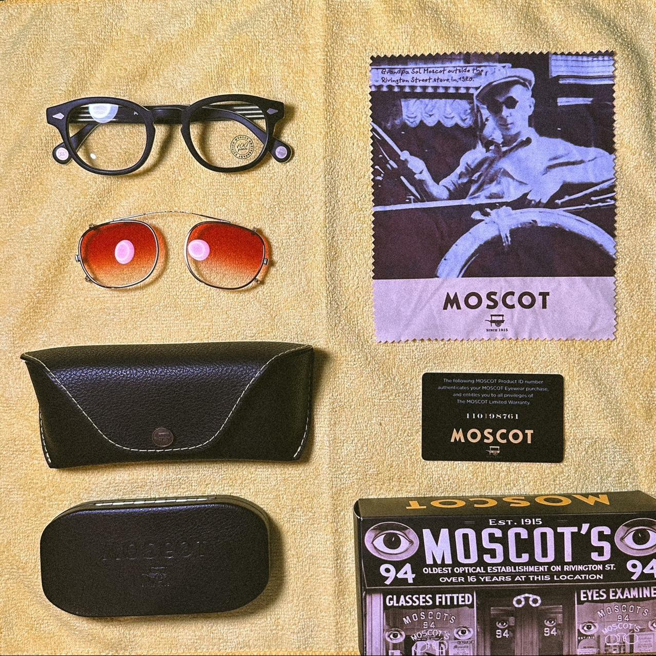 Moscot Lemtosh w/Cliptosh gold frame apple red tints. - Depop