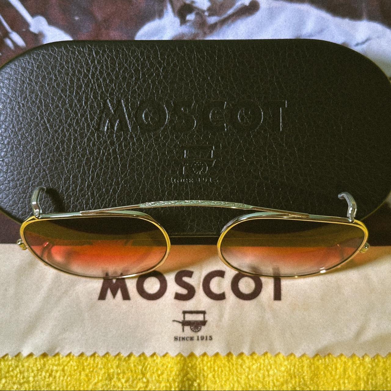 Moscot Lemtosh w/Cliptosh gold frame apple red tints. - Depop