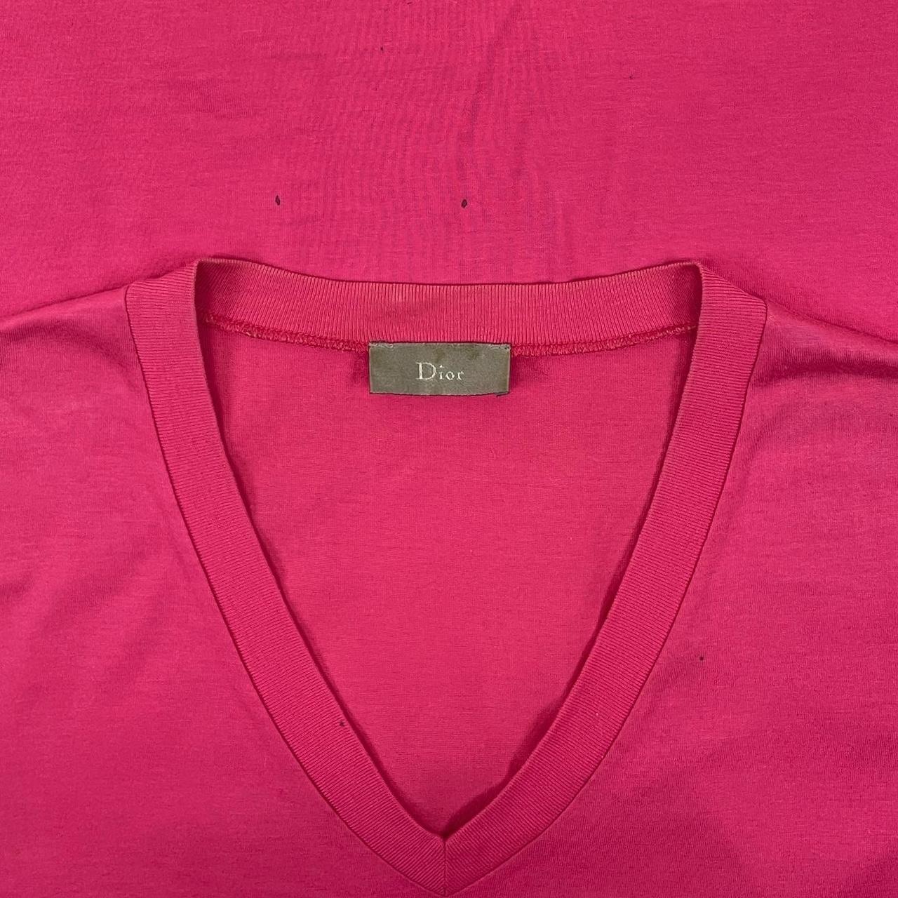 Dior Men's Pink T-shirt | Depop