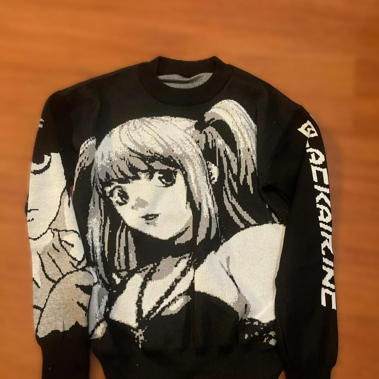Death Note Sweater - Round neck, relatively long... | Depop