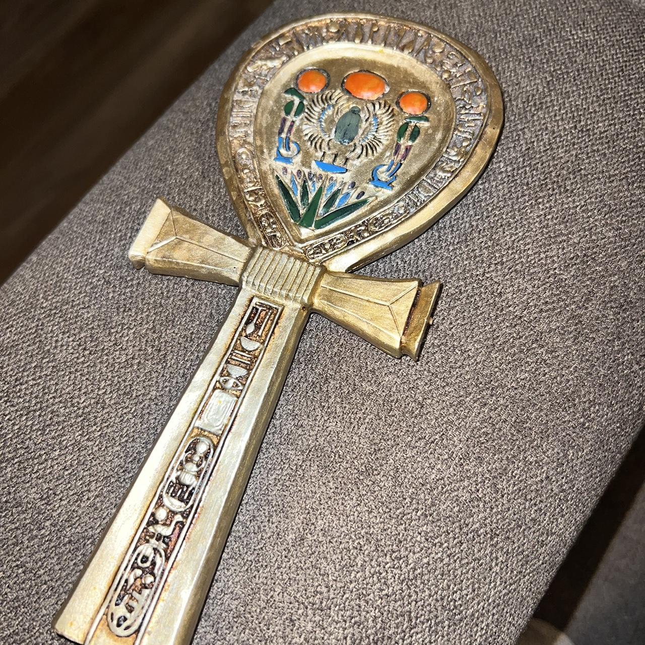 Handheld Ankh Mirror About 10 inches Bought at the... - Depop