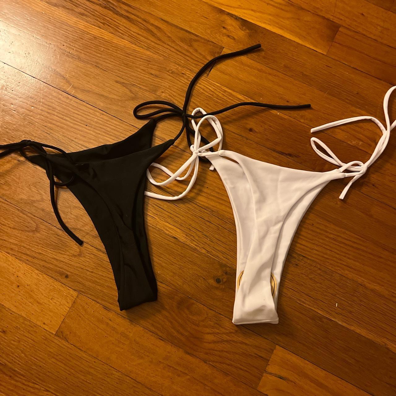 Two string bikini bottoms new adjustable strings - Depop