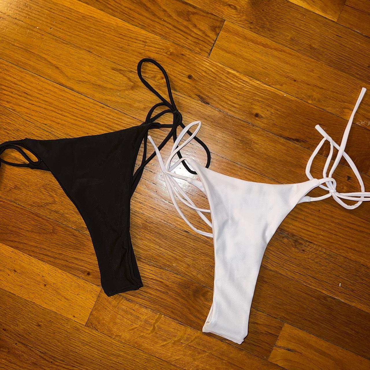 Two string bikini bottoms new adjustable strings - Depop
