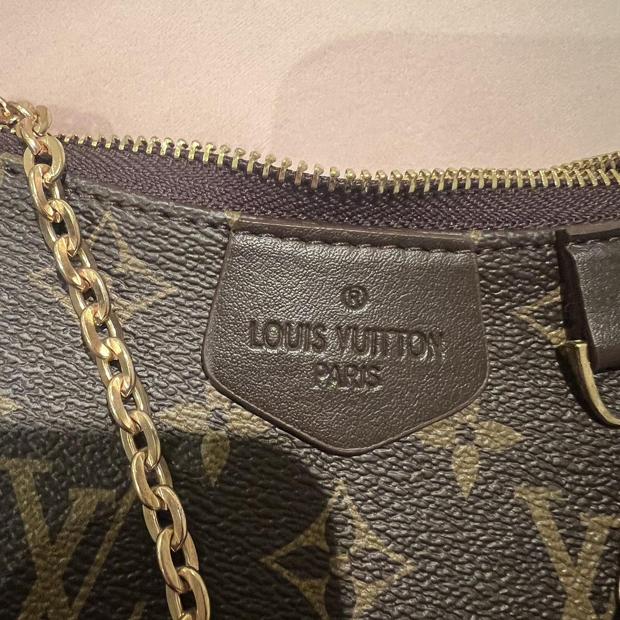 lv handbag, zip is broken yet great for room decor! - Depop