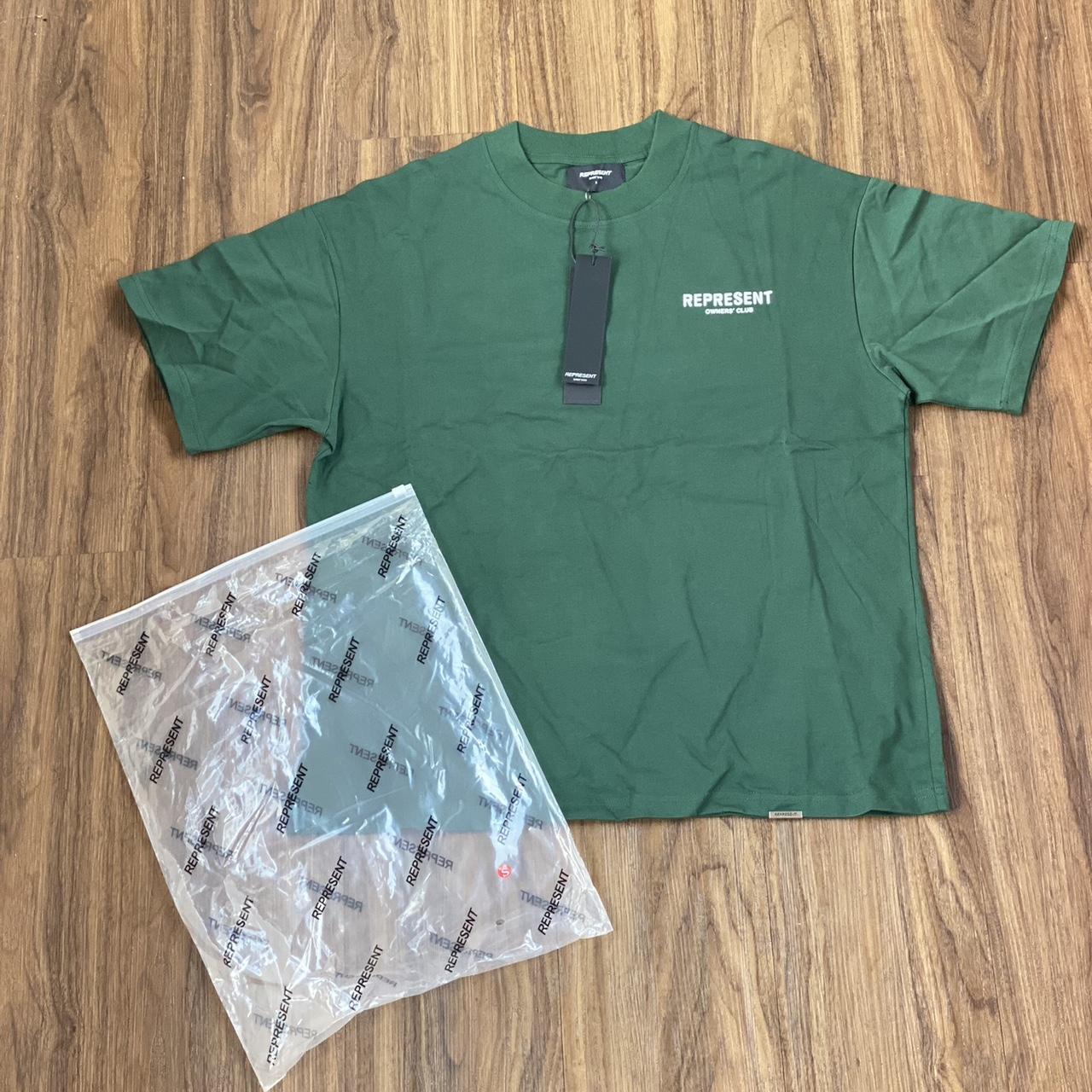 Represent T-Shirt Green Brand New Size S Feel free... - Depop