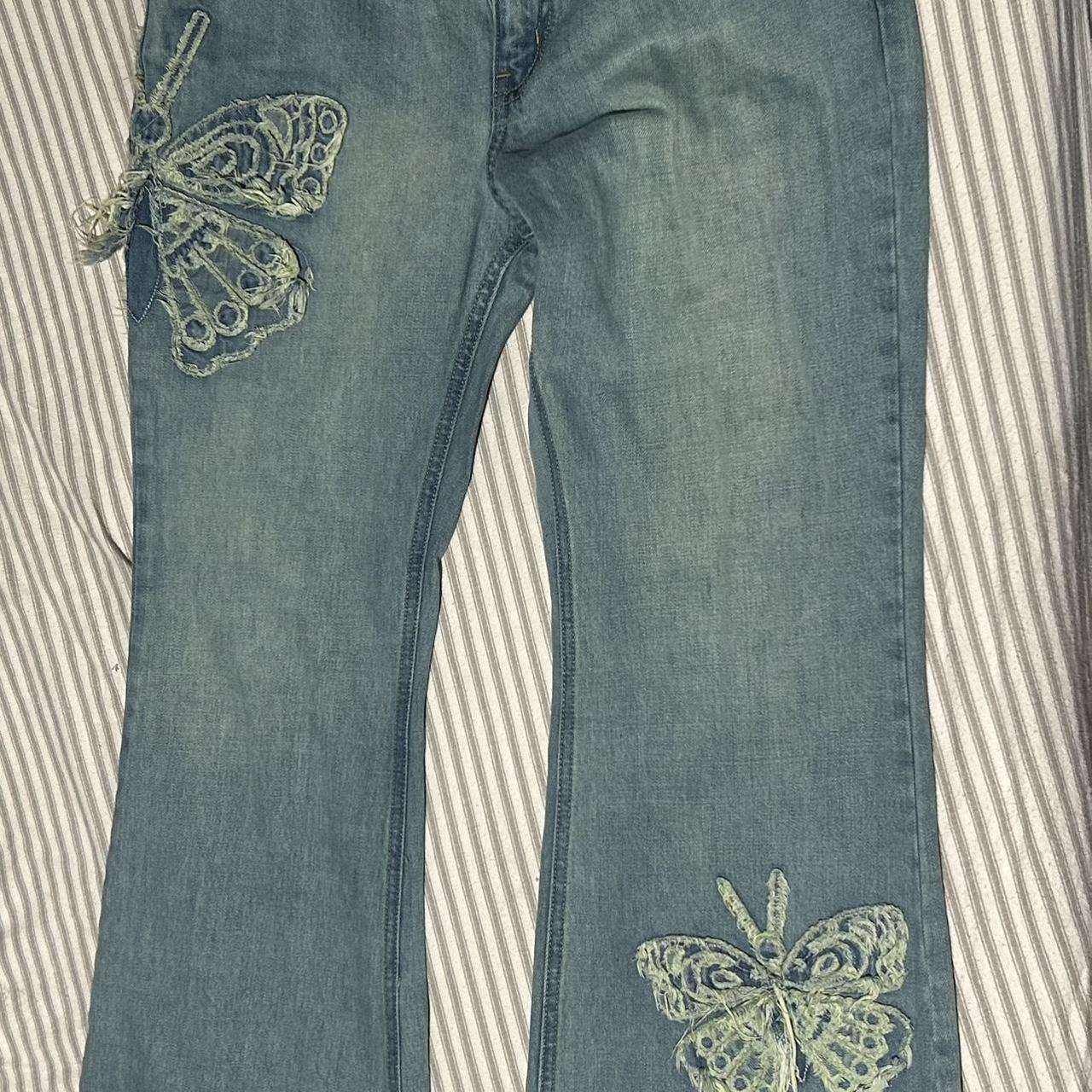 bdg brand low rise flare jeans. this denim wash is... - Depop