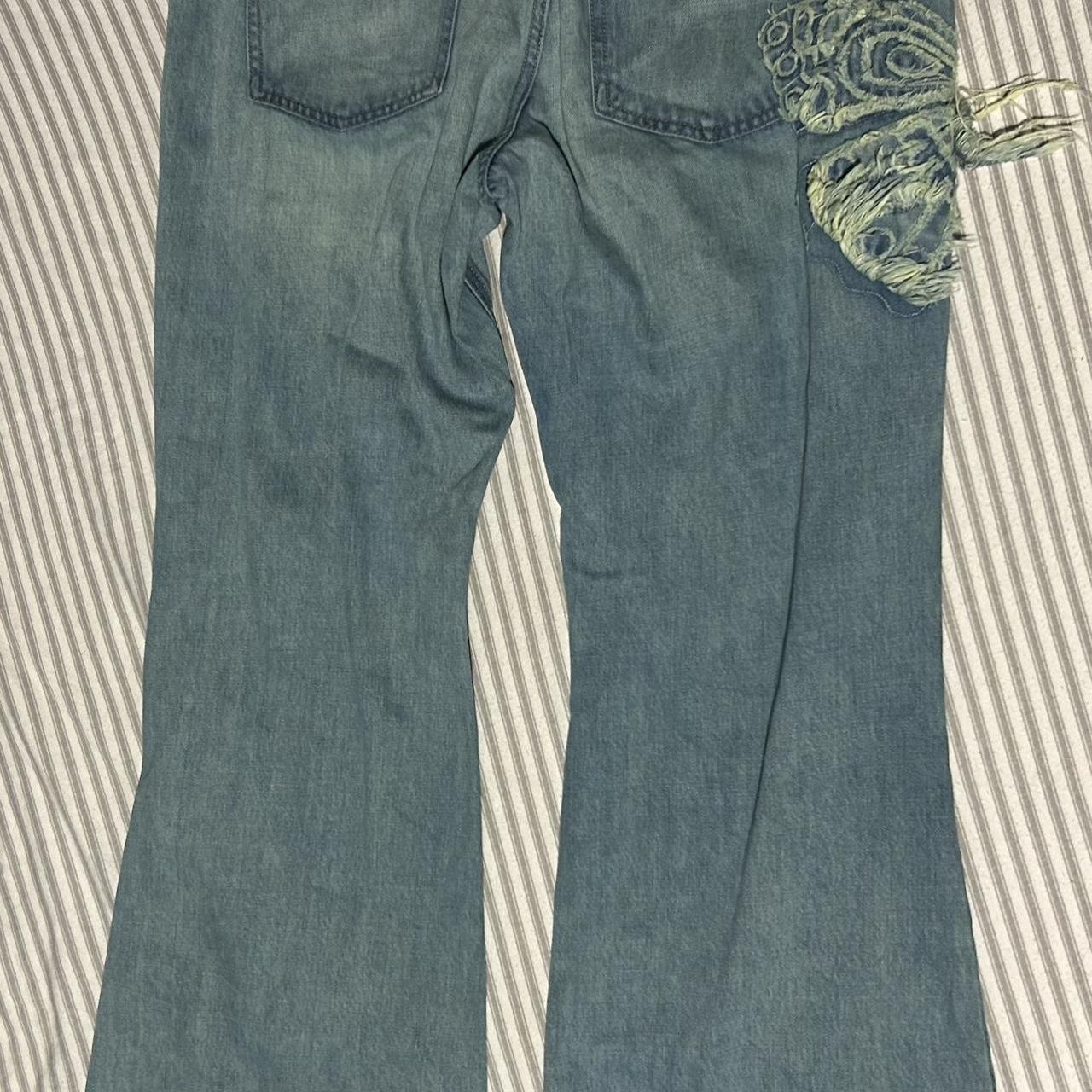 bdg brand low rise flare jeans. this denim wash is... - Depop