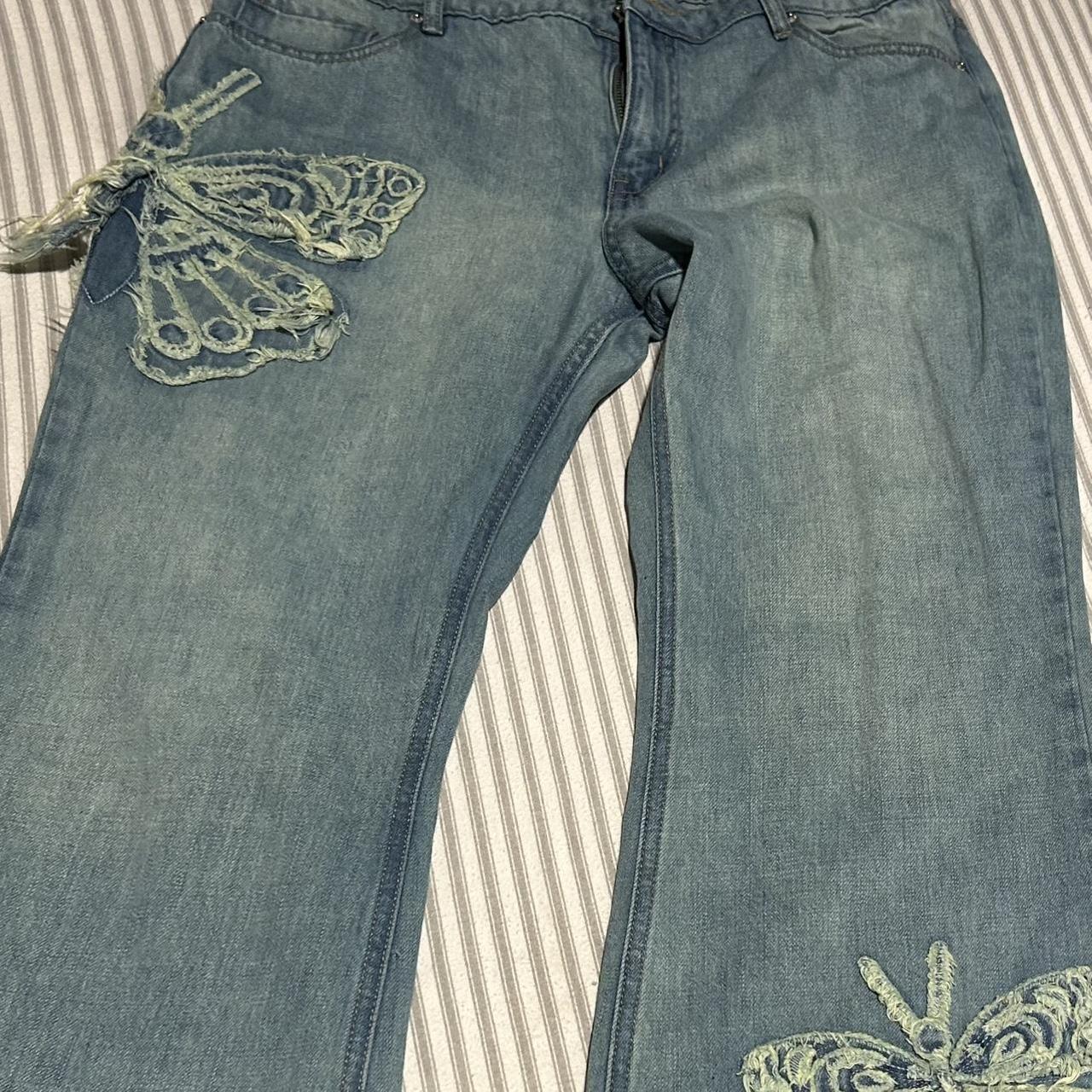 bdg brand low rise flare jeans. this denim wash is... - Depop